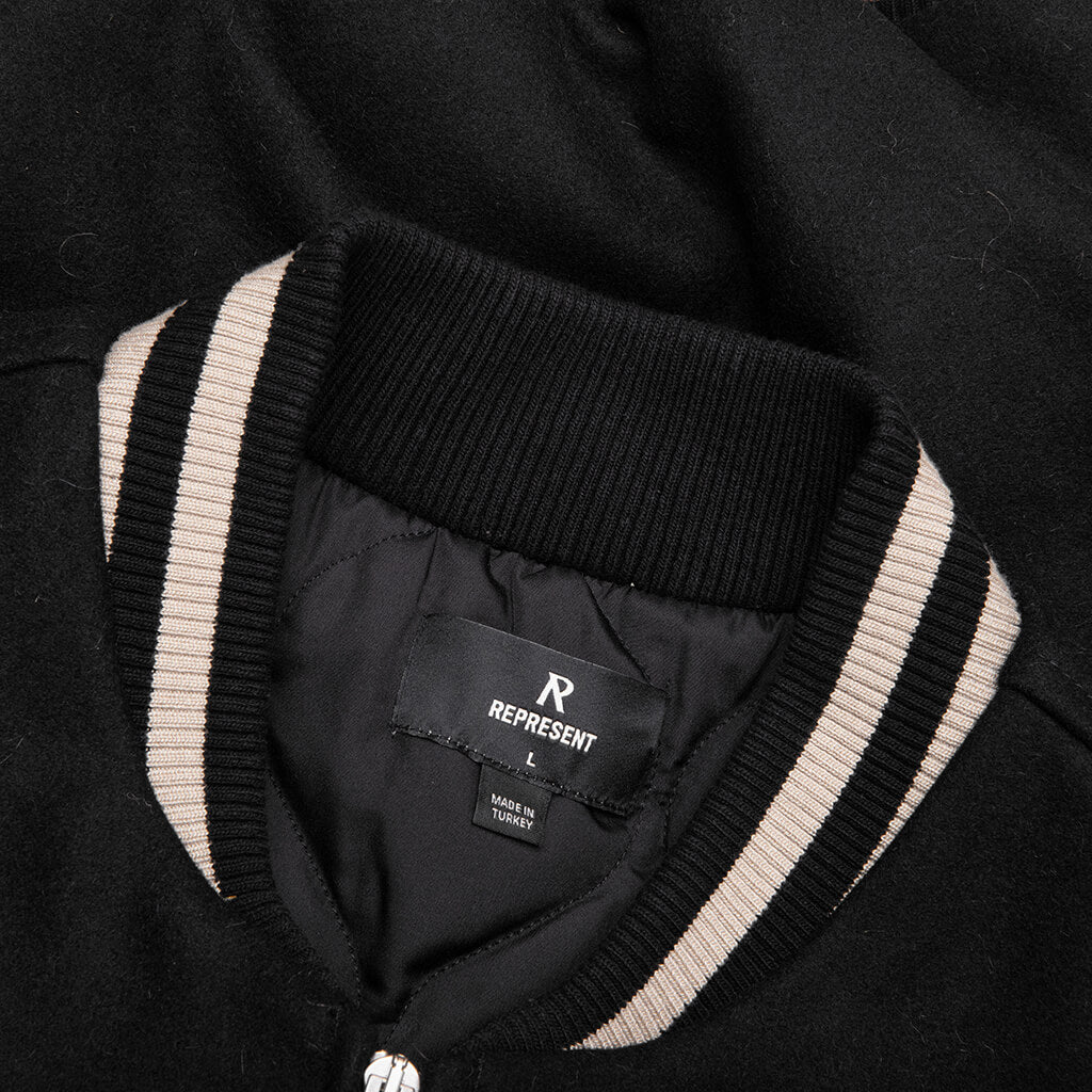 Mascot Wool Varsity Jacket - Jet Black – Feature