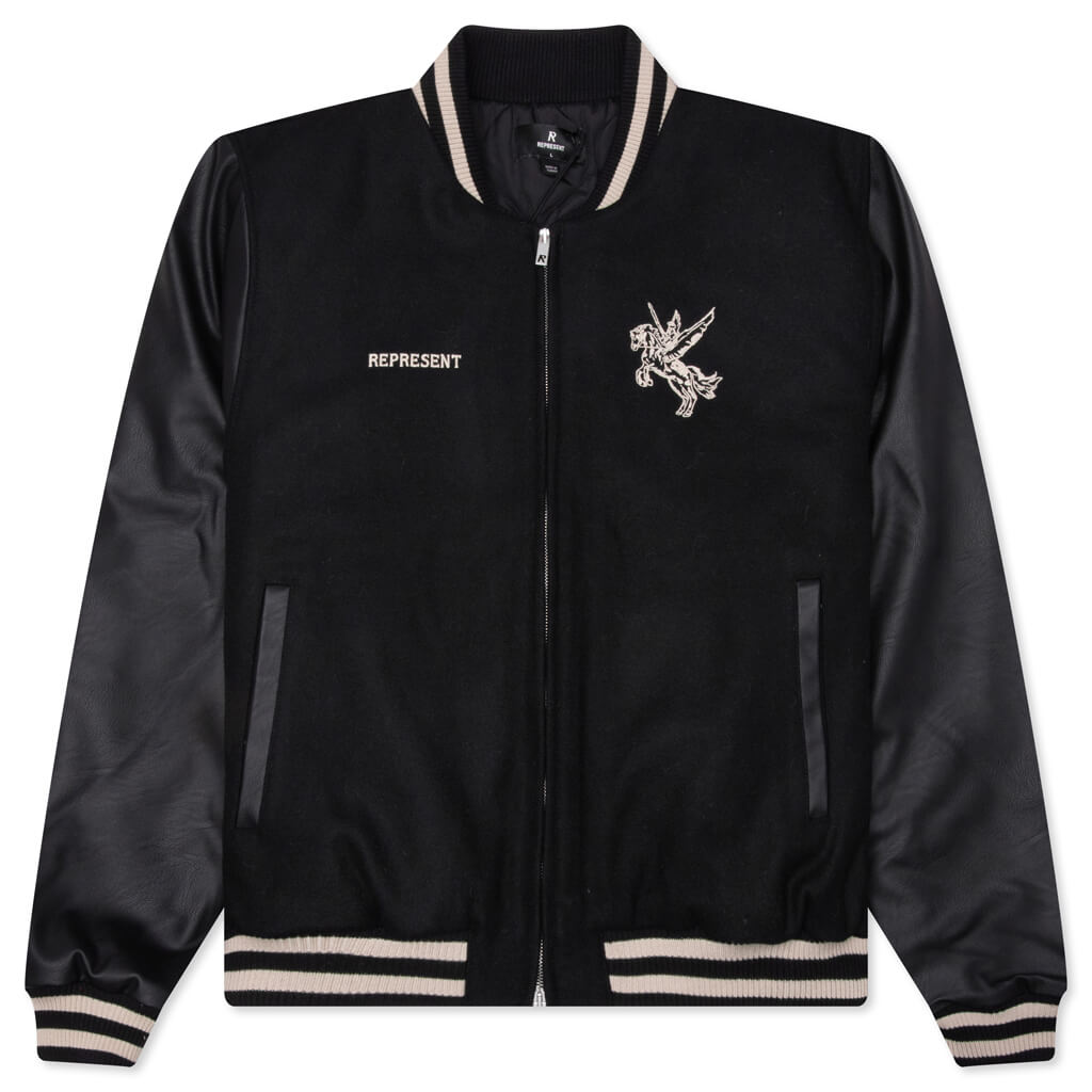 Mascot Wool Varsity Jacket - Jet Black – Feature