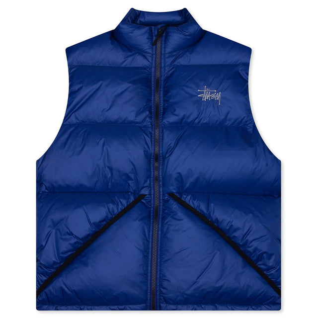Micro Ripstop Down Vest - Royal – Feature