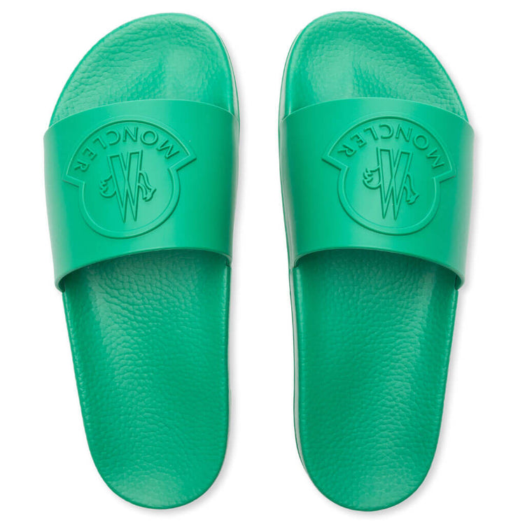 Basile Slides Shoes - Bright Green – Feature