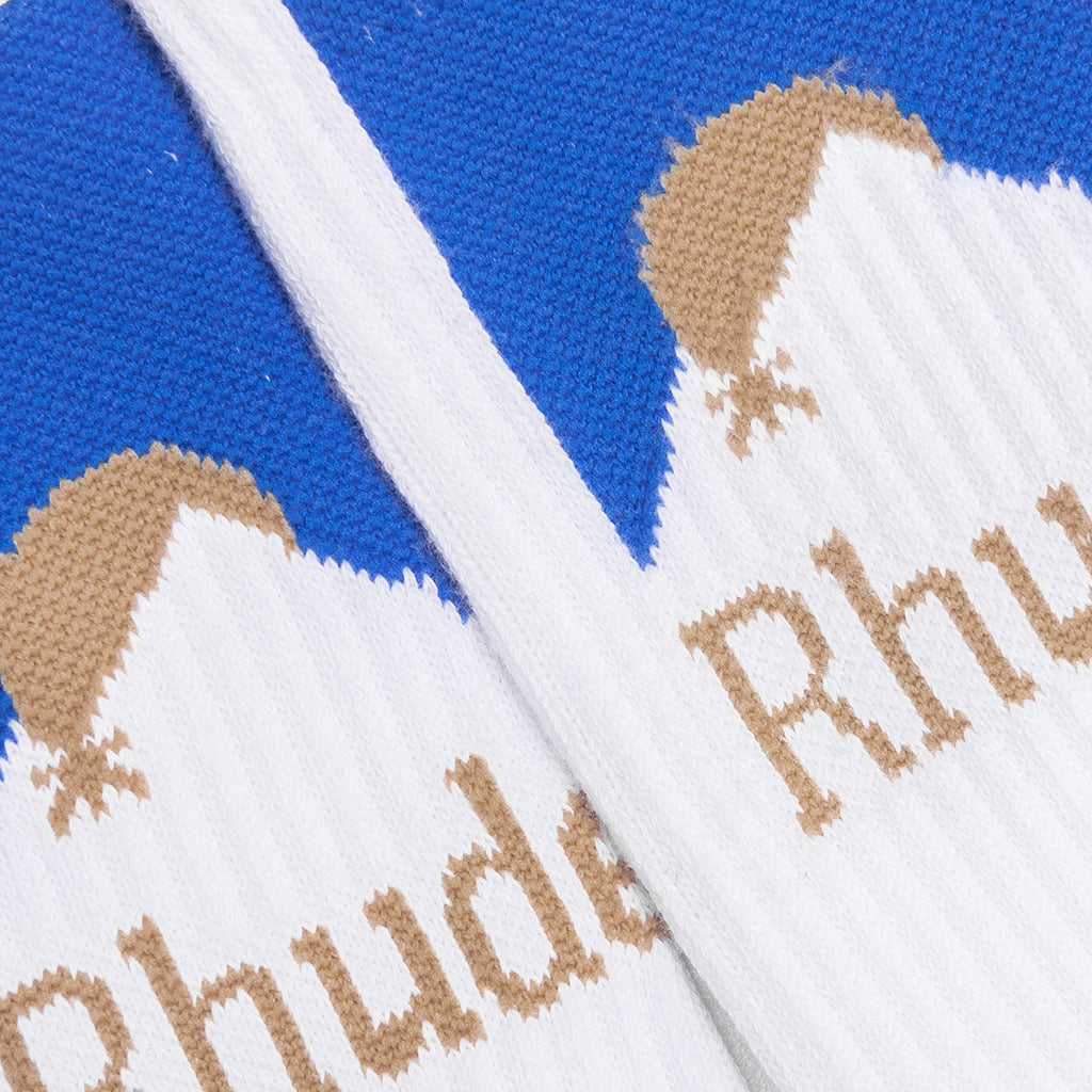 Moonlight Sock - White/Blue – Feature