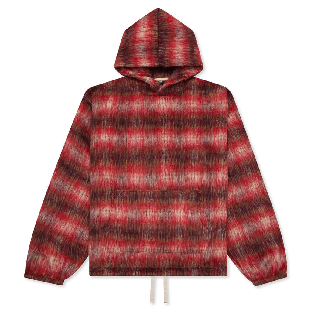 Nameless Poncho Hoodie - Red – Feature