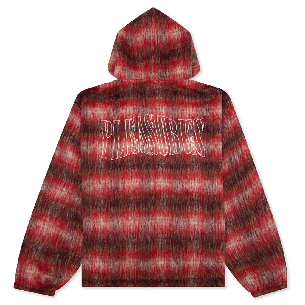 Nameless Poncho Hoodie - Red – Feature