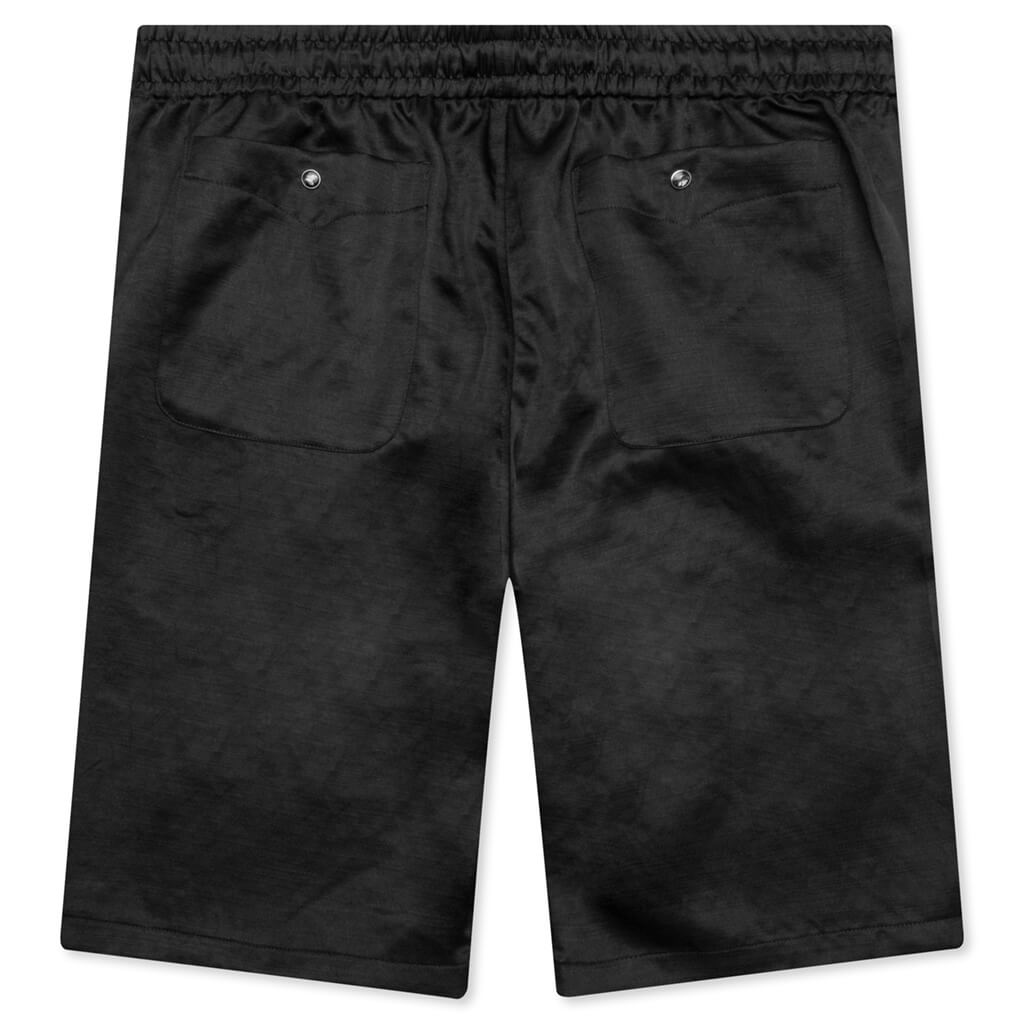 String Cowboy Short Poly Slub Sateen - Black – Feature