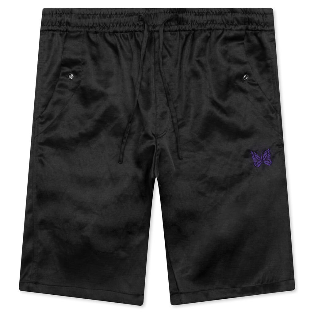 String Cowboy Short Poly Slub Sateen - Black – Feature