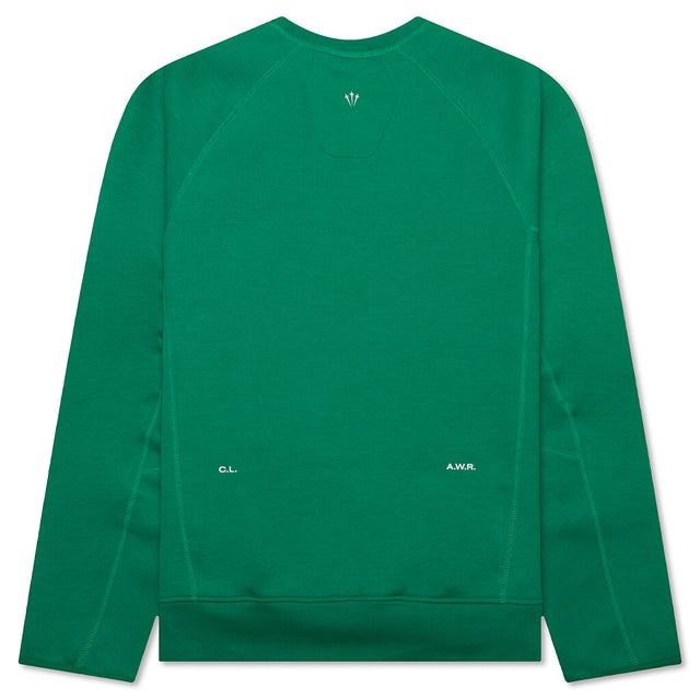 Nike x NOCTA Tech Fleece Crew - Stadium Green/Sail – Feature
