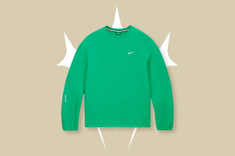 Nike x NOCTA Tech Fleece Crew - Stadium Green/Sail – Feature
