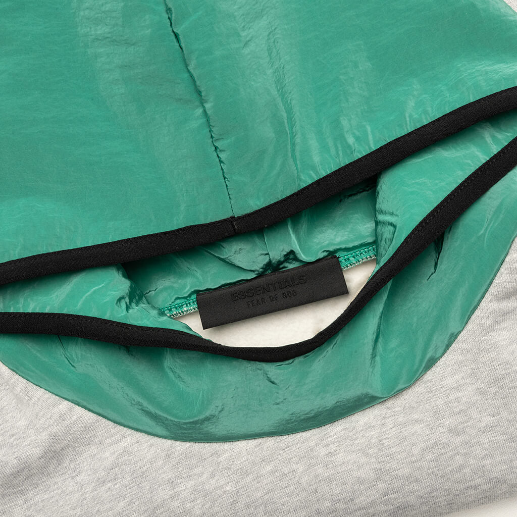 Nylon Fleece Hoodie - Light Heather Grey – Feature