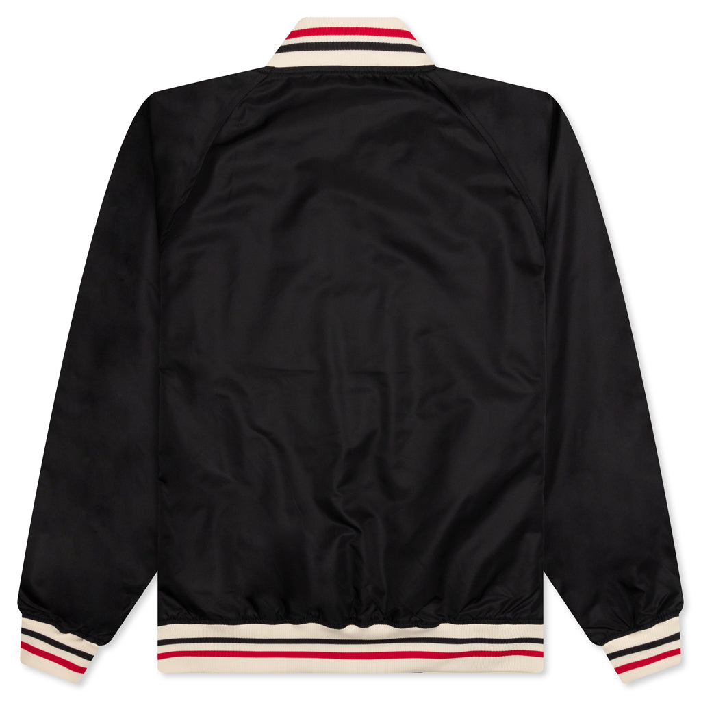 Nylon Stadium Jacket - Black – Feature