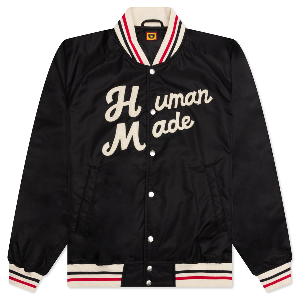 Nylon Stadium Jacket - Black – Feature