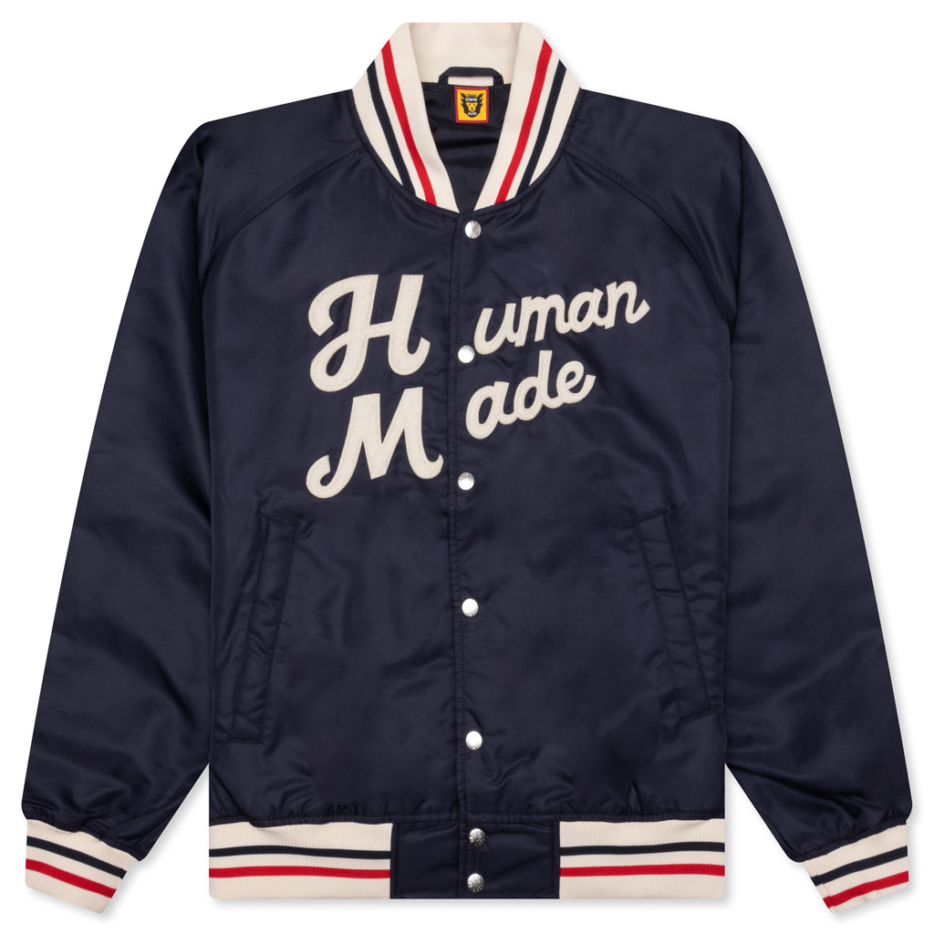 Nylon Stadium Jacket - Navy – Feature