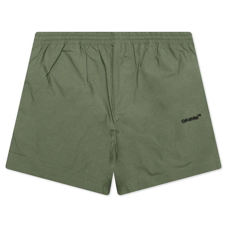 Arrow Outline Pajama Shorts - Army Green – Feature