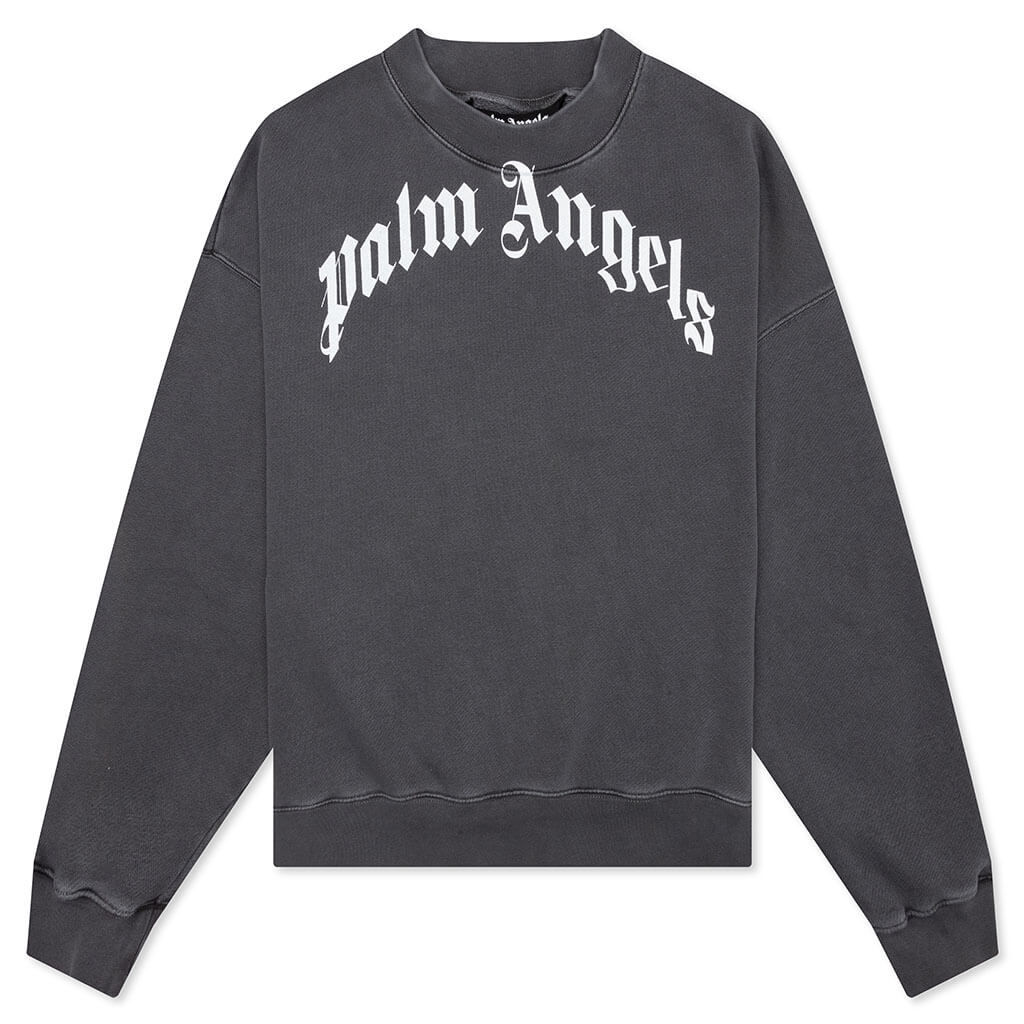 GD 커브드 로고 크루 - 블랙/화이트 – Feature