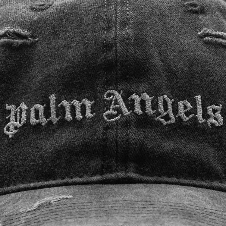 Ripped Logo Cap - Grey – Feature