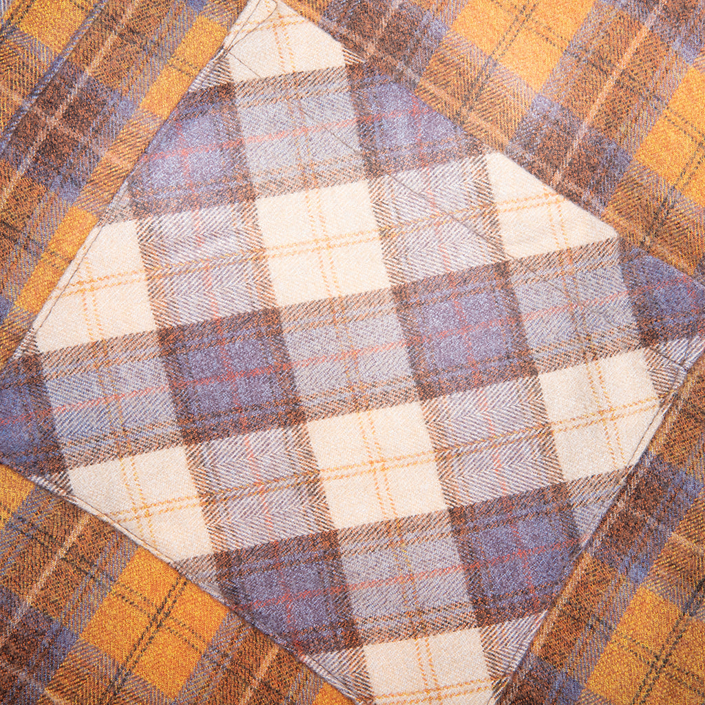 Patchwork Logo Flannel - Brown/Multi – Feature