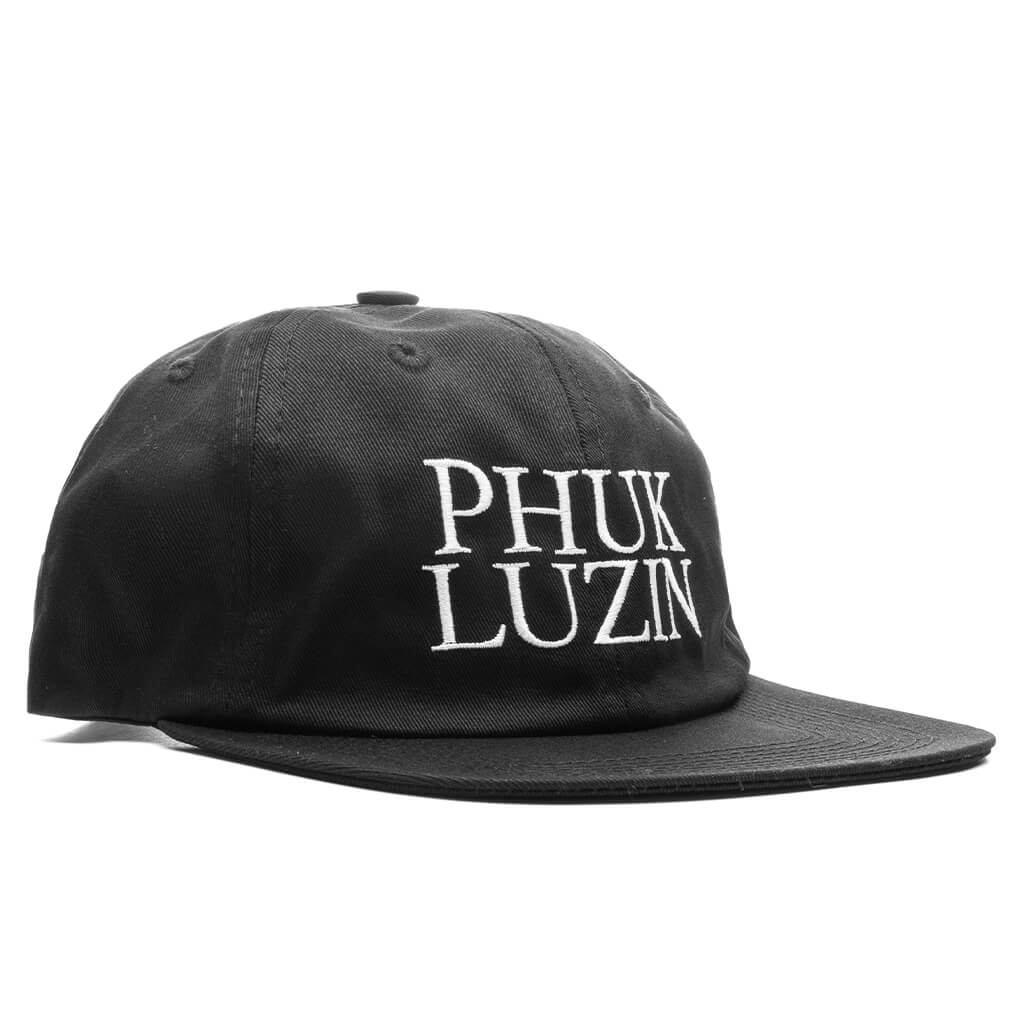 Phuk Luzin 6-Panel Strapback Hat - Black – Feature