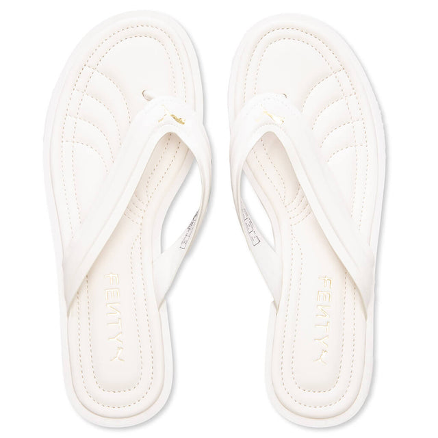 Puma x Fenty Women's Cat Cleat Leather - Alpine Snow/Gold – Feature