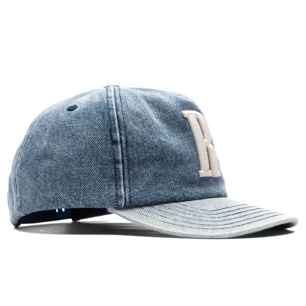R Logo Light Denim Hat - Blue – Feature