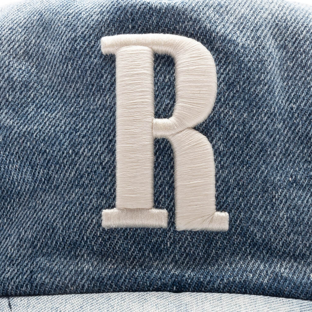 R Logo Light Denim Hat - Blue – Feature