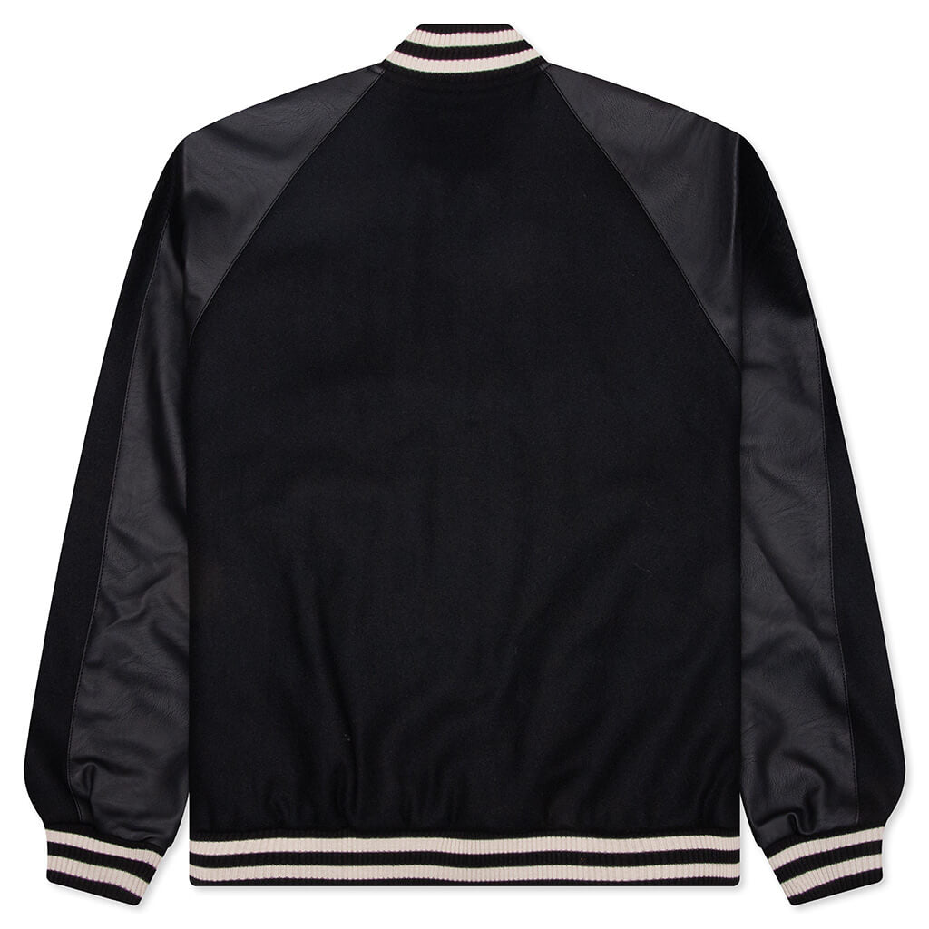 Raglan Varsity Jacket - Black – Feature