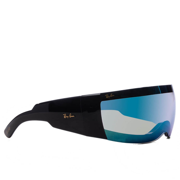 Ray-Ban x A$AP Rocky Ultra Wrap 002 - Black/Light Grey Mirror Blue ...