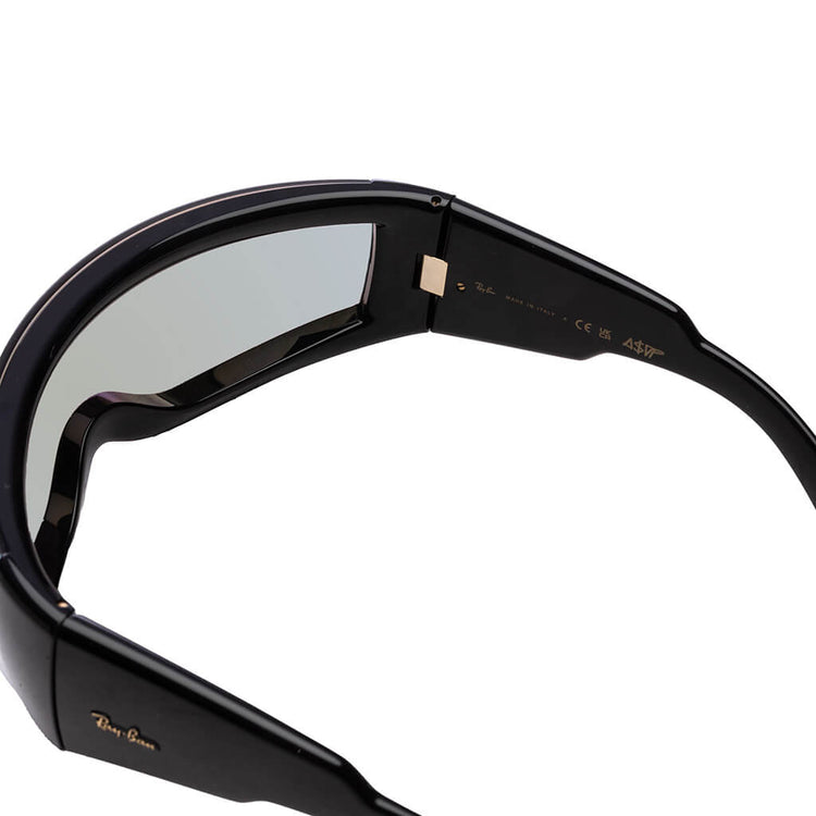 Ray-Ban x A$AP Rocky Ultra Wrap 002 - Black/Light Grey Mirror Blue ...