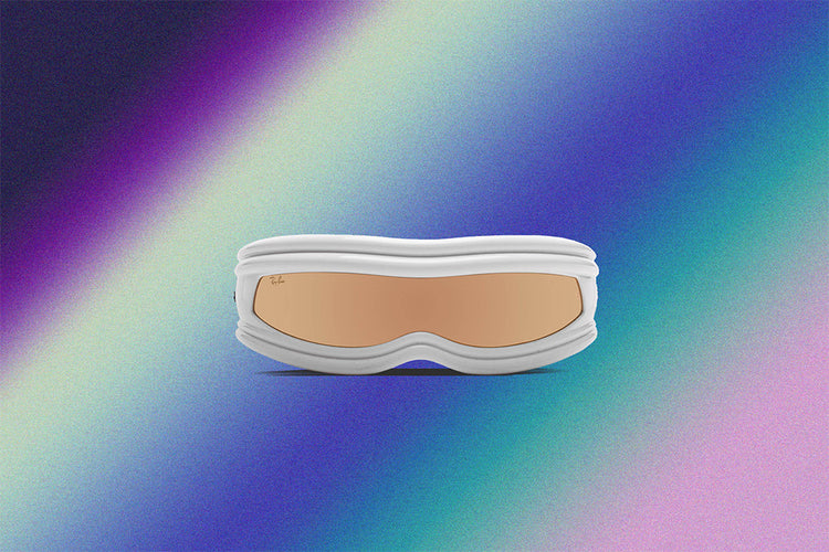 Ray-Ban x A$AP Rocky Ultra Wrap 001 - White/Brown Mirror Gold – Feature