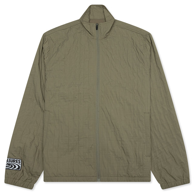 Rescue Pleated Track Jacket - Olive – Feature
