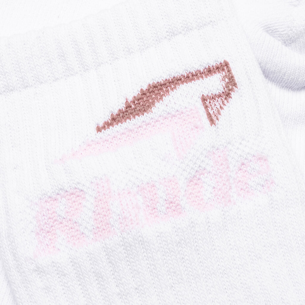 Speedmark Sock - White/Pink – Feature