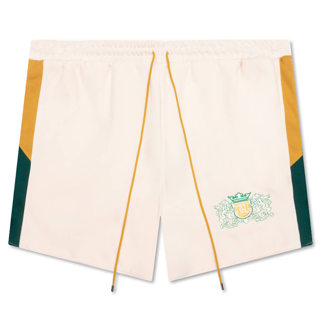 Tan Whinston Crest Short - Creme/Multi – Feature