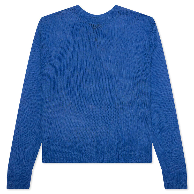 S Loose Knit Sweater - Blue – Feature