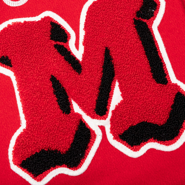 Saint Michael Devil Varsity Jacket - Red – Feature