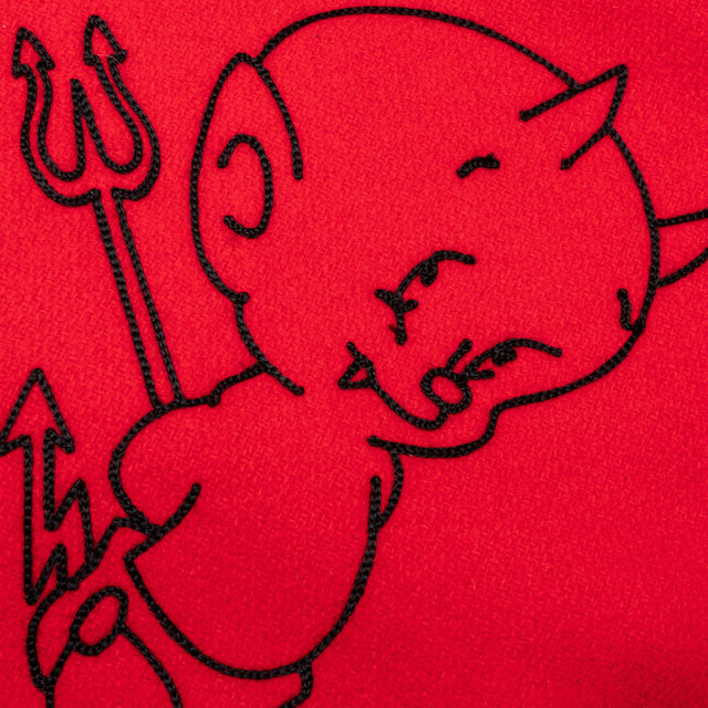 Saint Michael Devil Varsity Jacket - Red – Feature