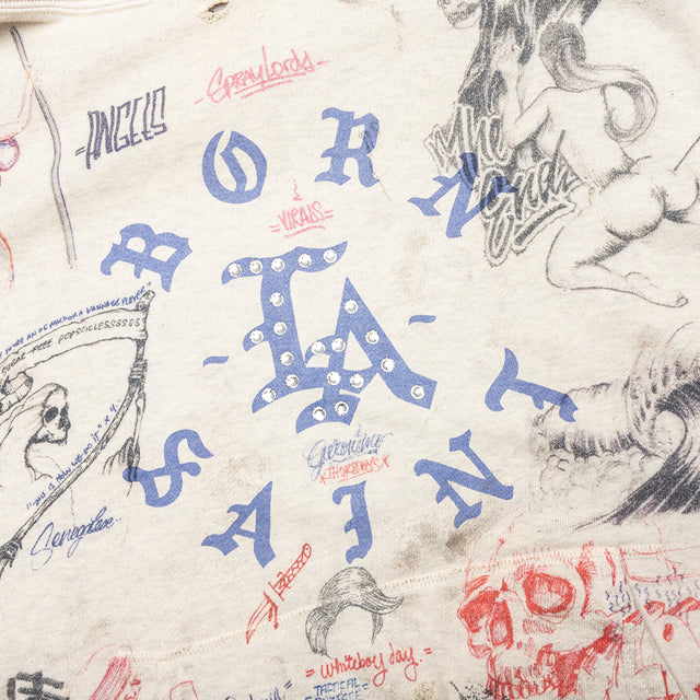 Saint Michael x Born X Raised LA Hoodie - Grey – Feature