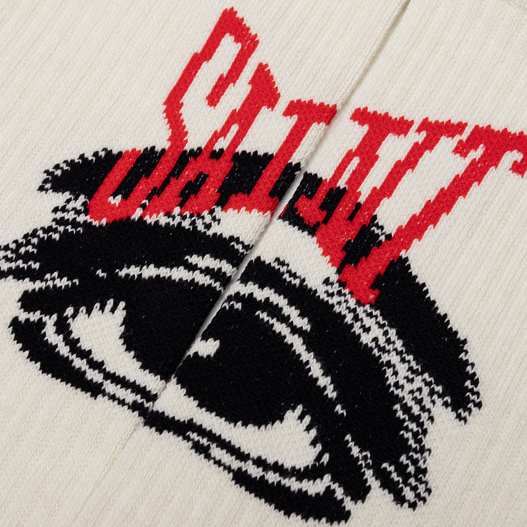 Saint Eye Socks - Ecru – Feature
