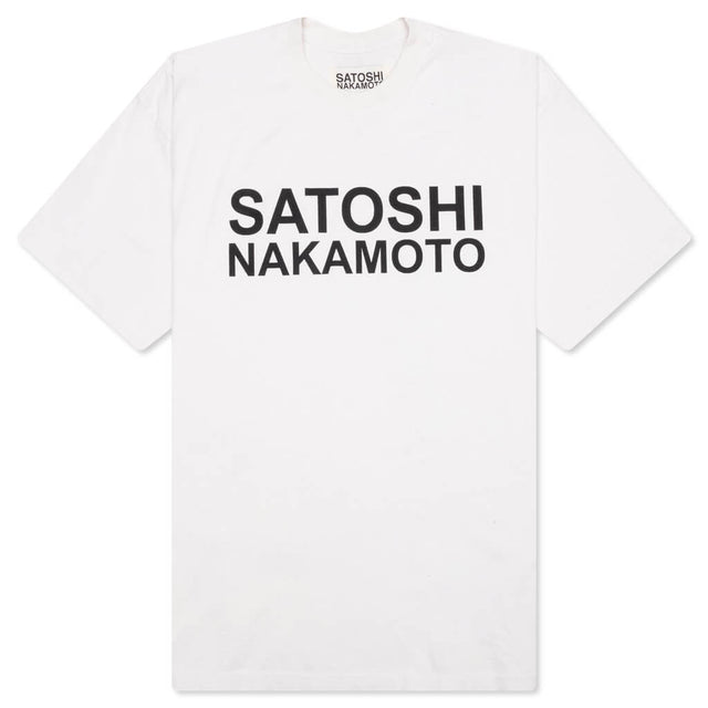 Satoshi Logo Tee - White – Feature