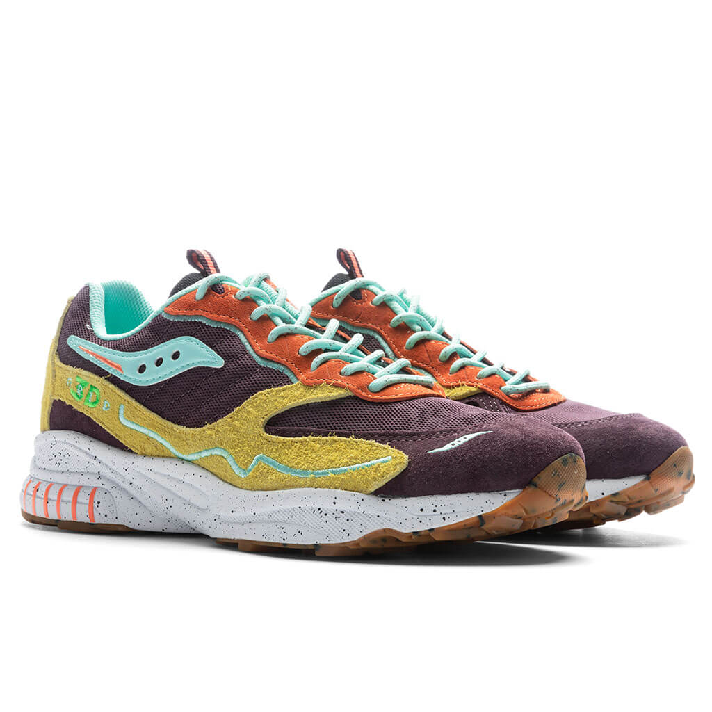 3D Grid Hurricane Trailian - Brown/Mustard – Feature