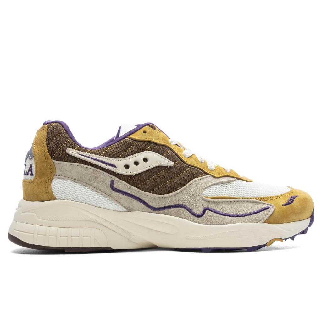 Saucony x Claima 3D Grid Hurricane - Gold/Cream – Feature