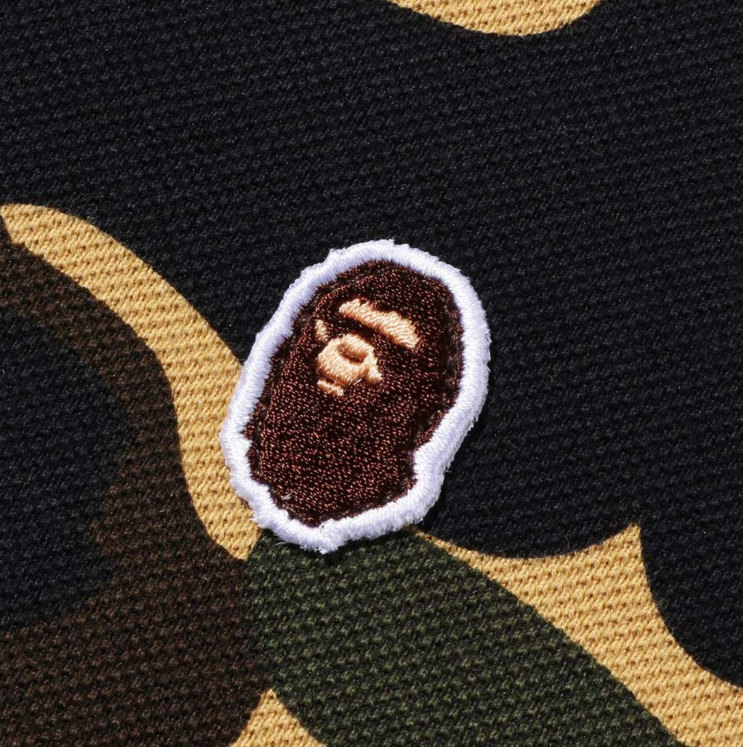 1ST Camo Ape Head One Point Polo - Yellow – Feature