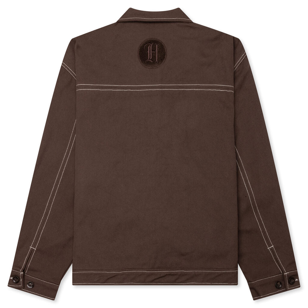 Script Carpenter Jacket - Brown – Feature
