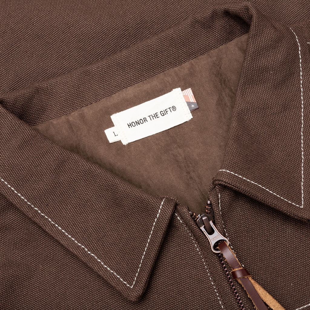Script Carpenter Jacket - Brown – Feature