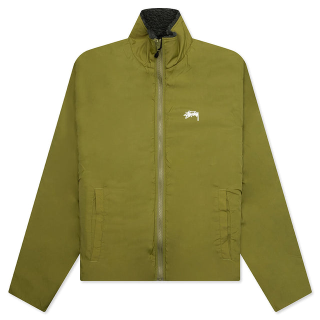 Sherpa Reversible Jacket - Dark Green – Feature