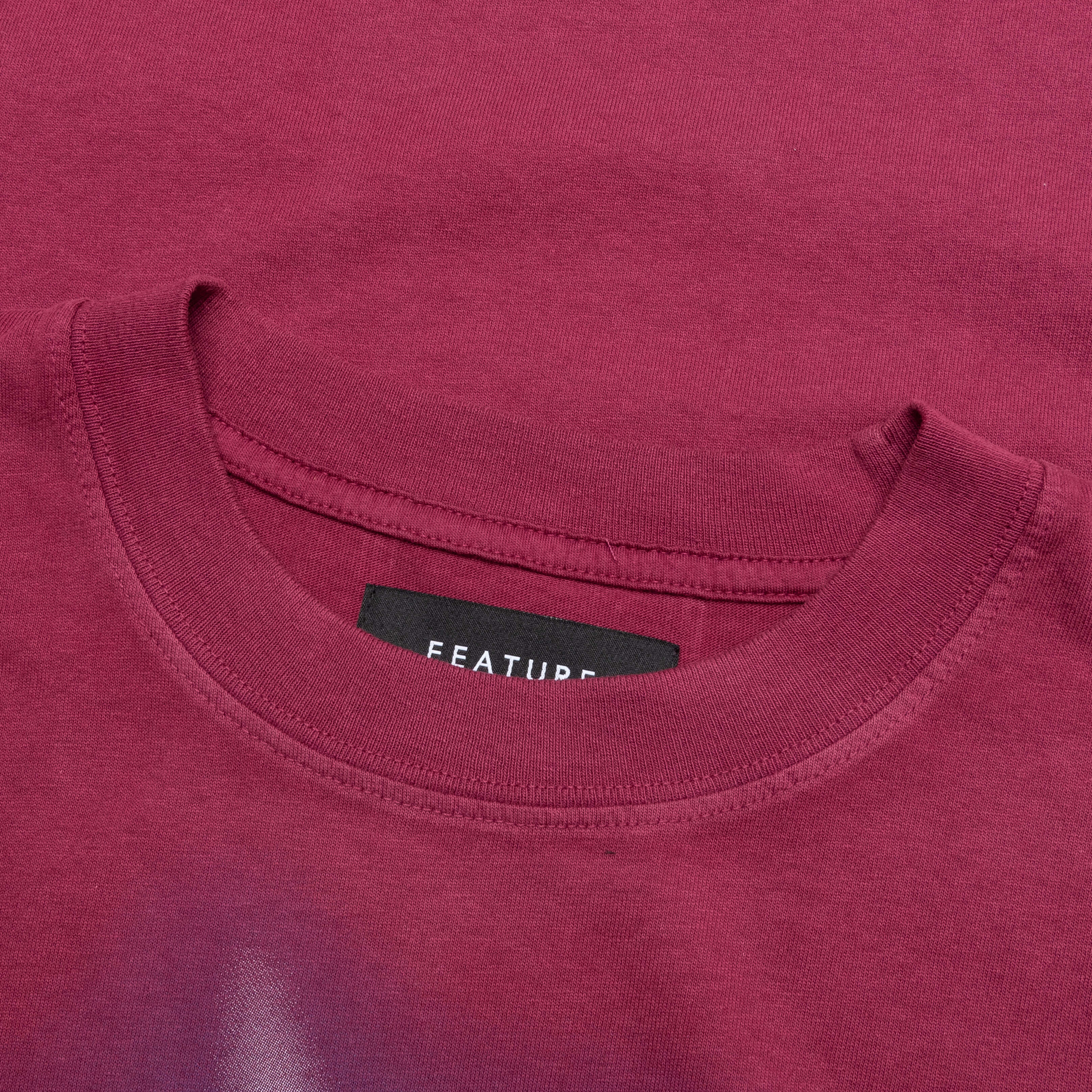 Shimmer Tee - Maroon – Feature