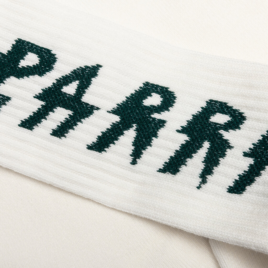 Shocker Logo Crew Socks - White – Feature