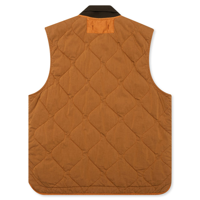 Quilted Vest - Rust – Feature
