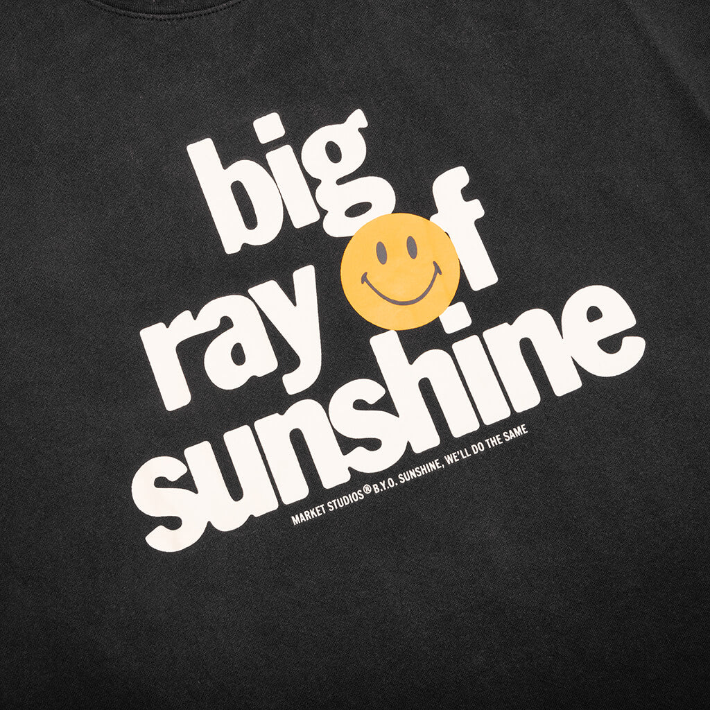 Smiley Sunshine T-Shirt - Jet Set Black – Feature