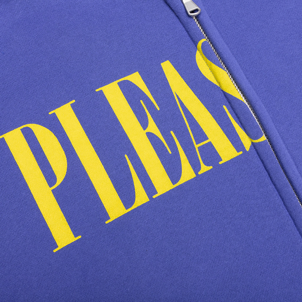 Split Zip Hoodie - Blue – Feature