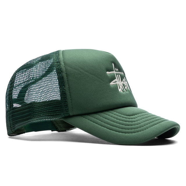Stussy Big Basic Trucker Cap - Pine – Feature