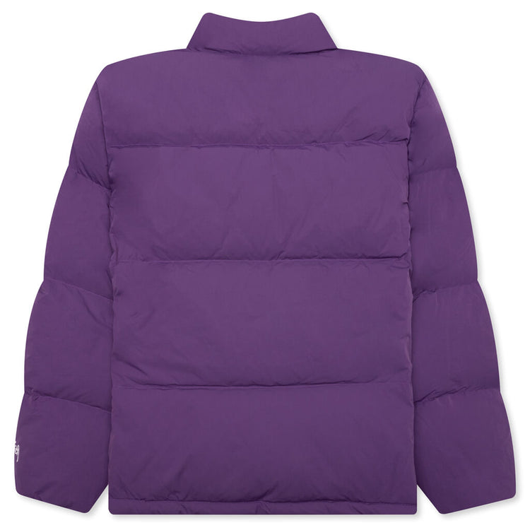 Nylon Down Puffer - Purple – Feature