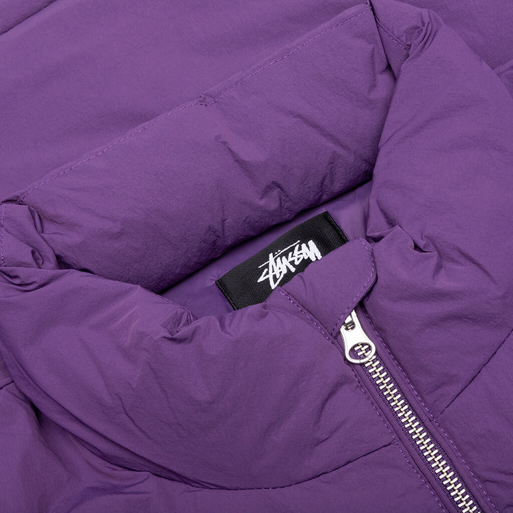 Nylon Down Puffer - Purple – Feature